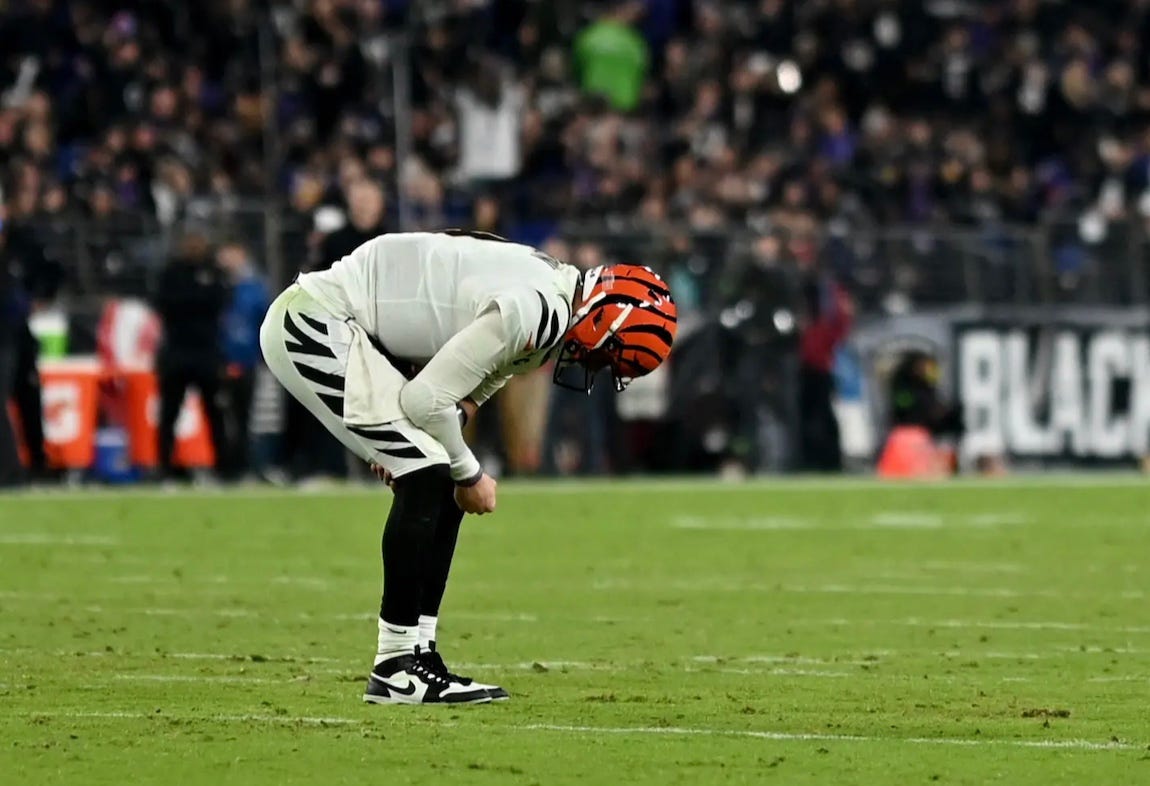 Bengals lose franchise quarterback for the remainder of the season