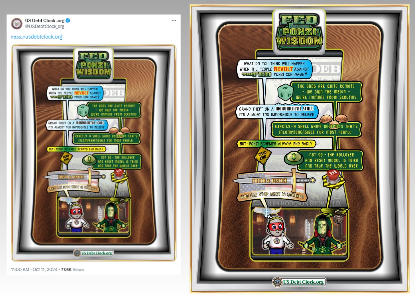 The US National Debt Clock: October 2024 (First Half)