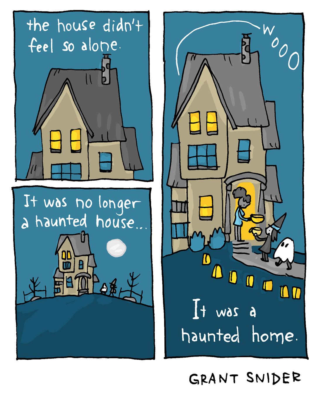 The Haunted House - by Grant Snider - Incidental Comics