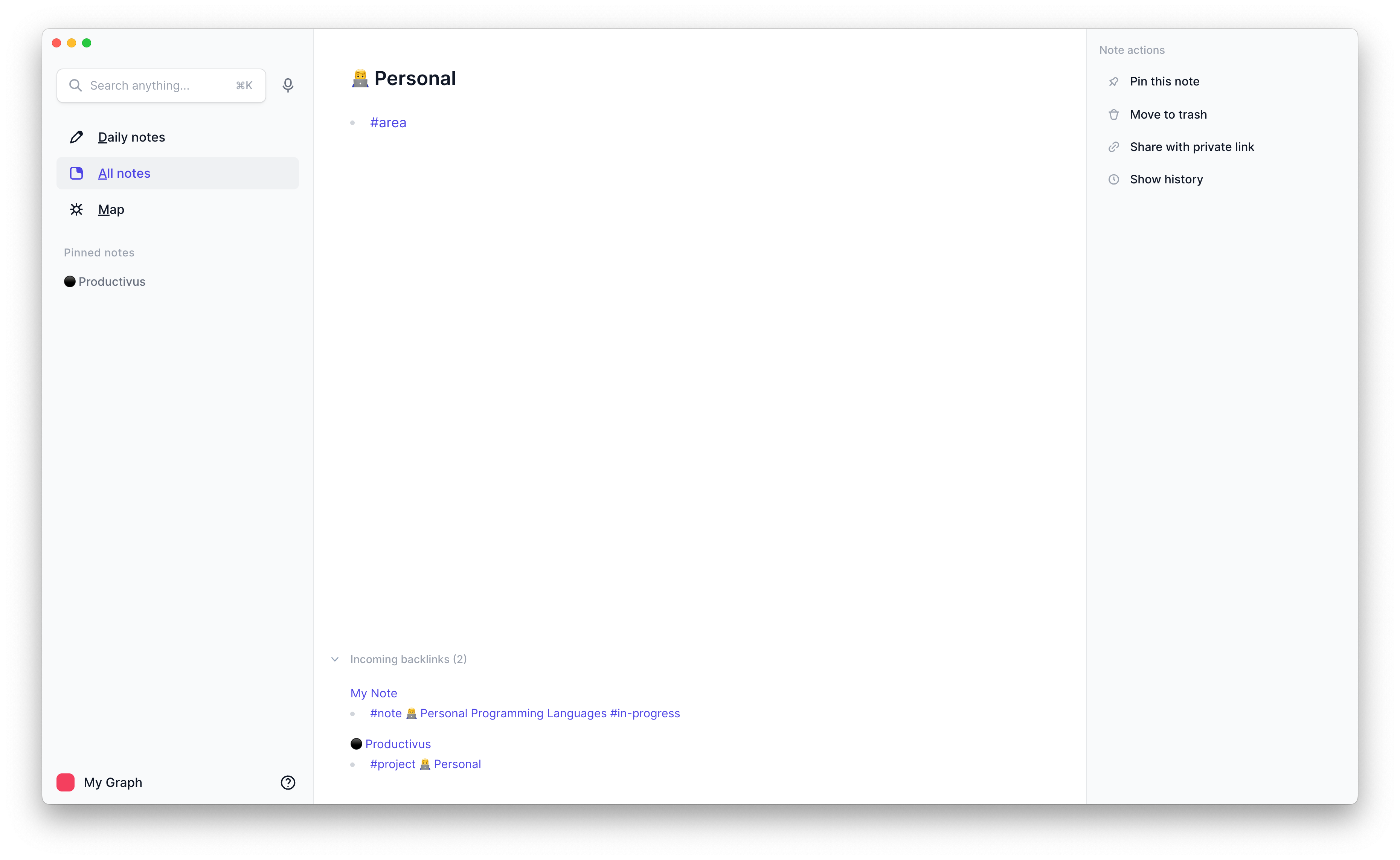 Reflect Notes - How to Build a Typed, Scalable Knowledge Base