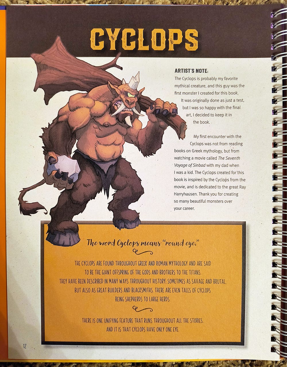 Fantasy Art Workshop: Cyclops - by J.Q. Graziano