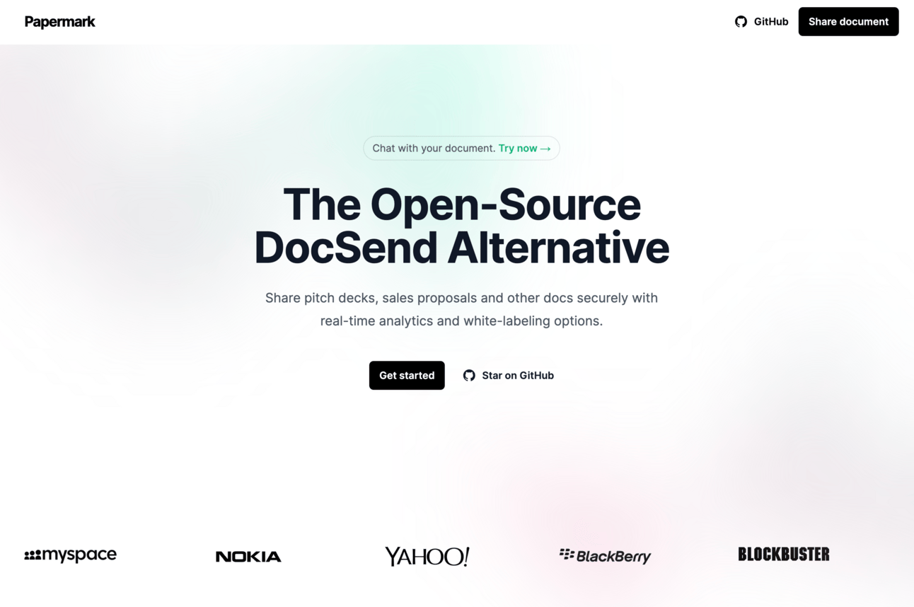 Papermark - by Jonathan Reimer - Open Pioneers