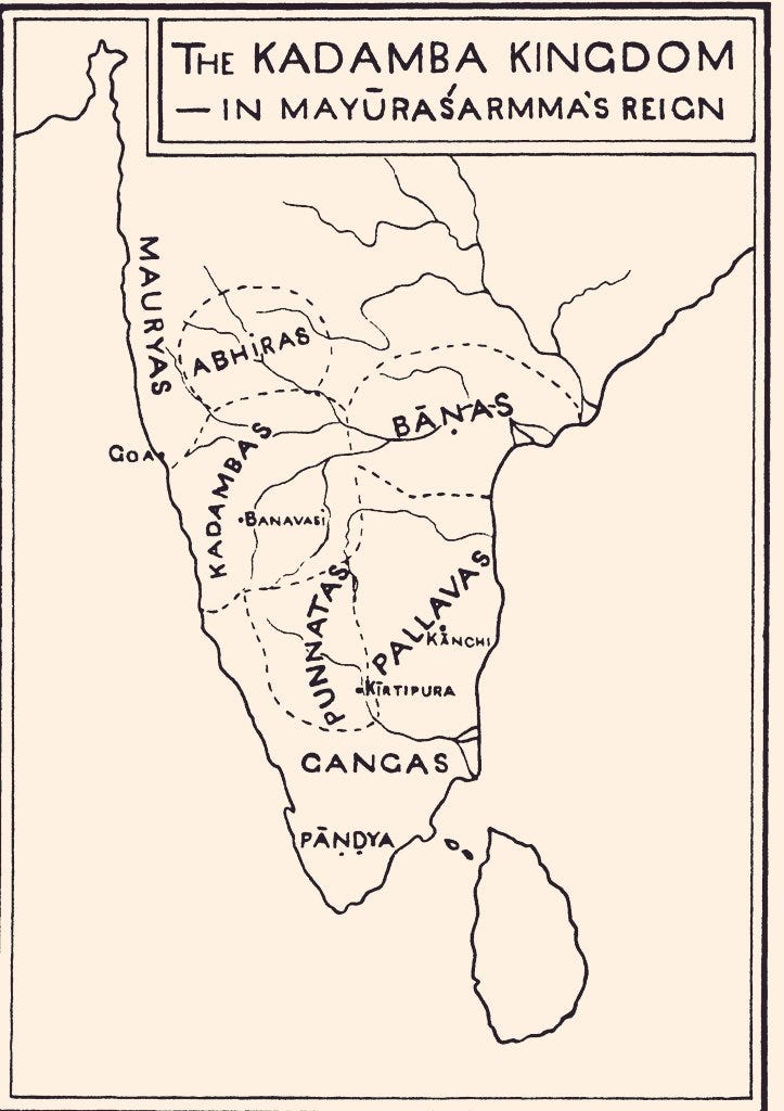 The rise of Mayursharman and the Kadamba Dynasty of Banavasi
