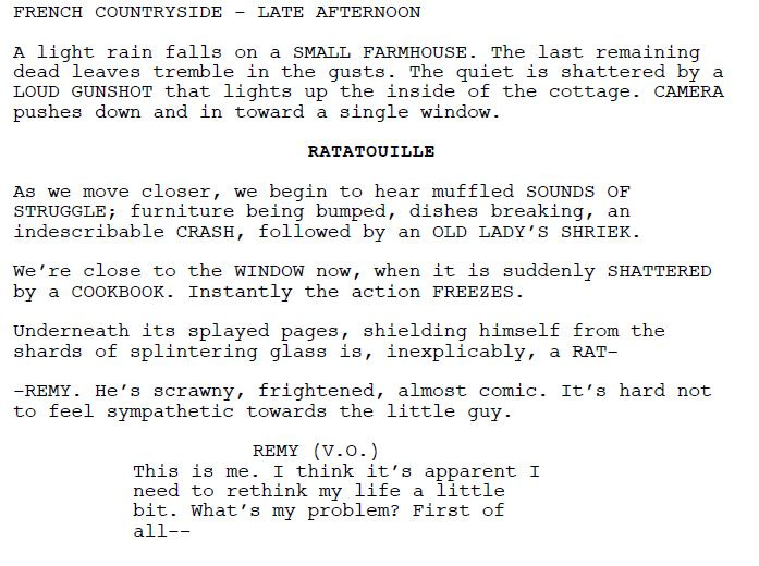 Ratatouille (2007) Script Review | #95 WGA 101 Greatest Scripts of the ...