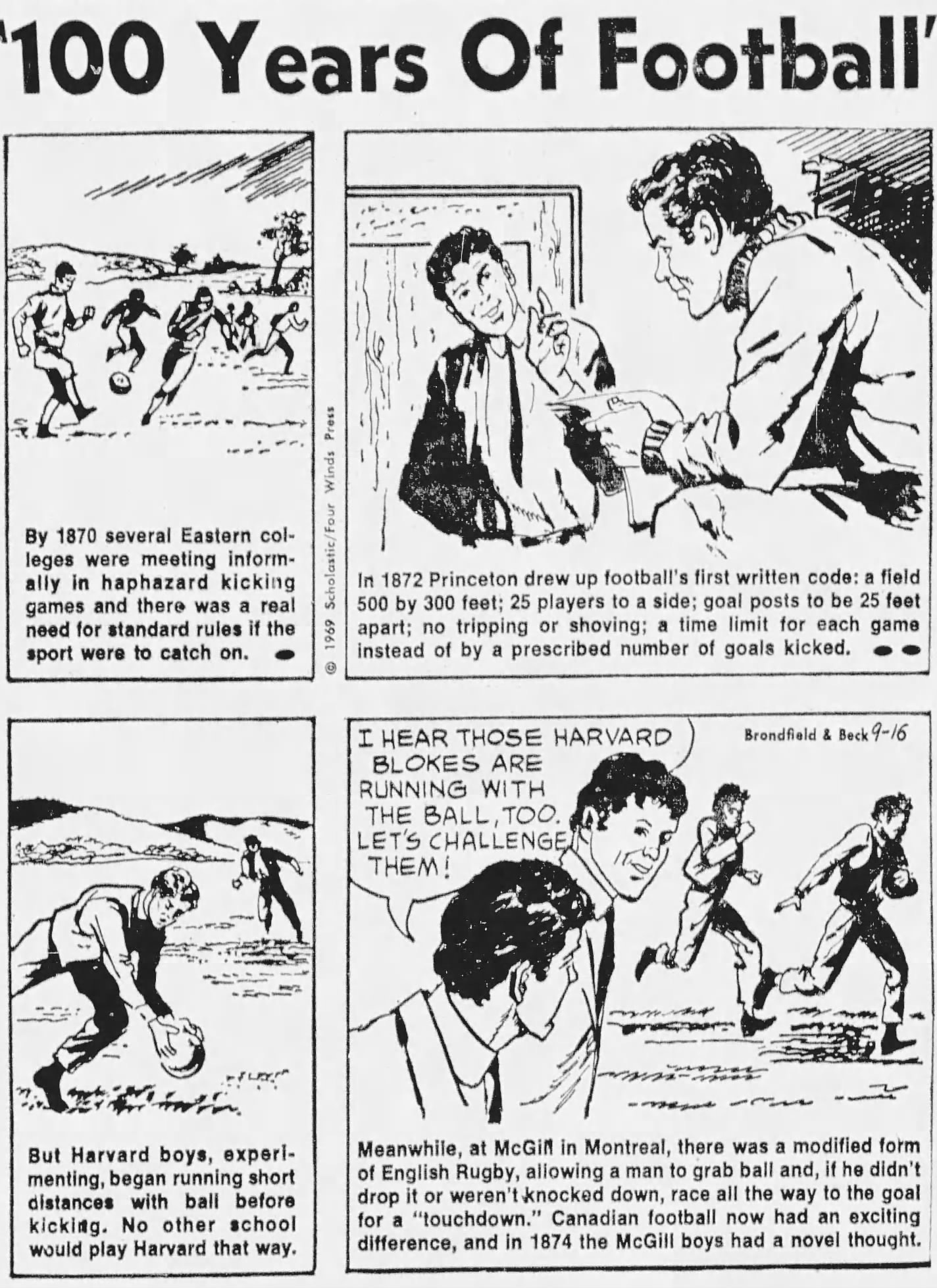 Today's Tidbit... 100 Years of Football: The 1870s