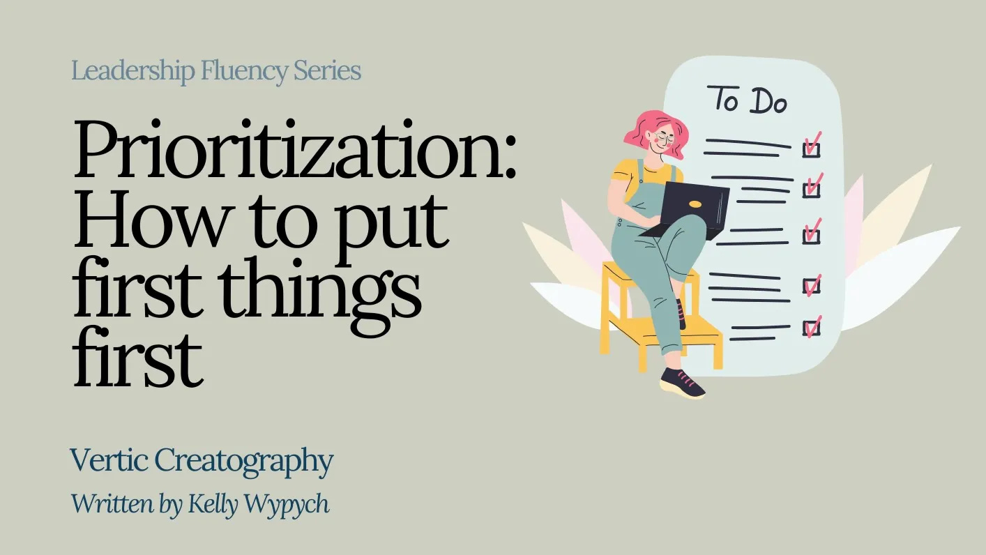 Prioritization how to put first things first