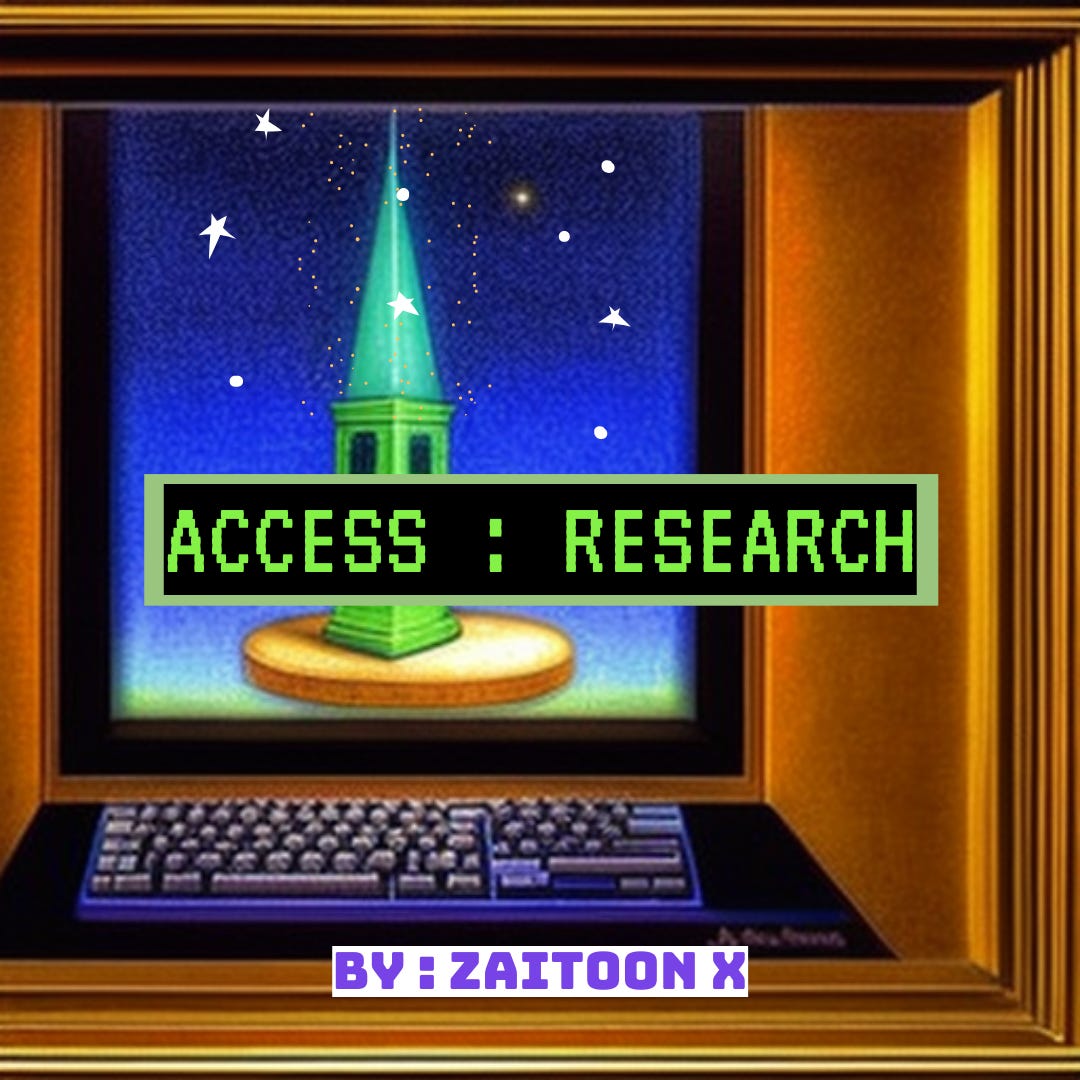 Introducing Access : Research - by Zaitoon X