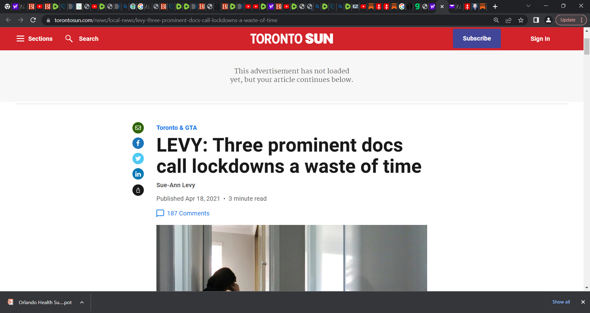 LEVY: Three prominent US and Canadian docs and scientists called lockdowns a waste of time ...