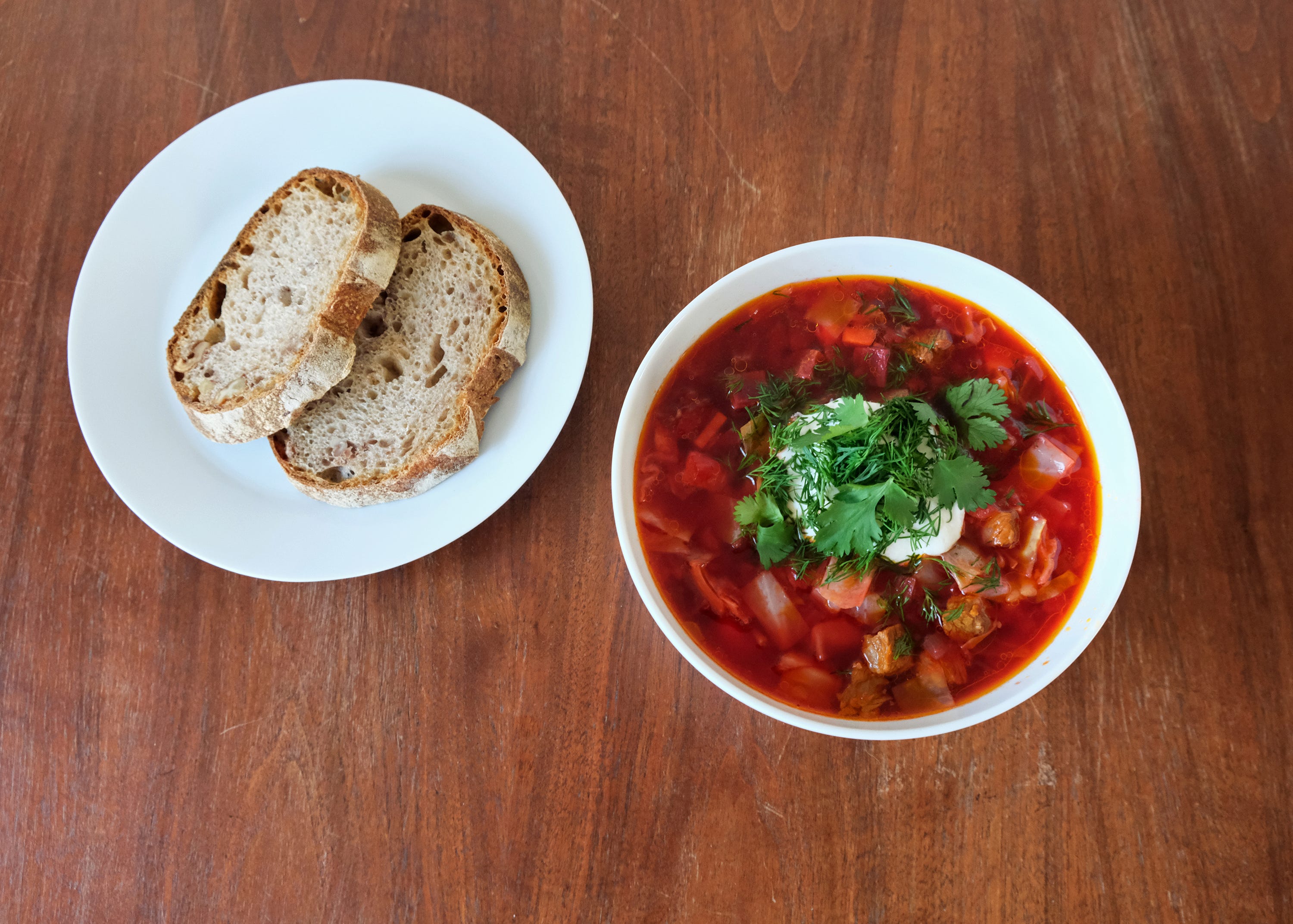 Ukrainian borscht recipe from my mother-in-law's cookbook