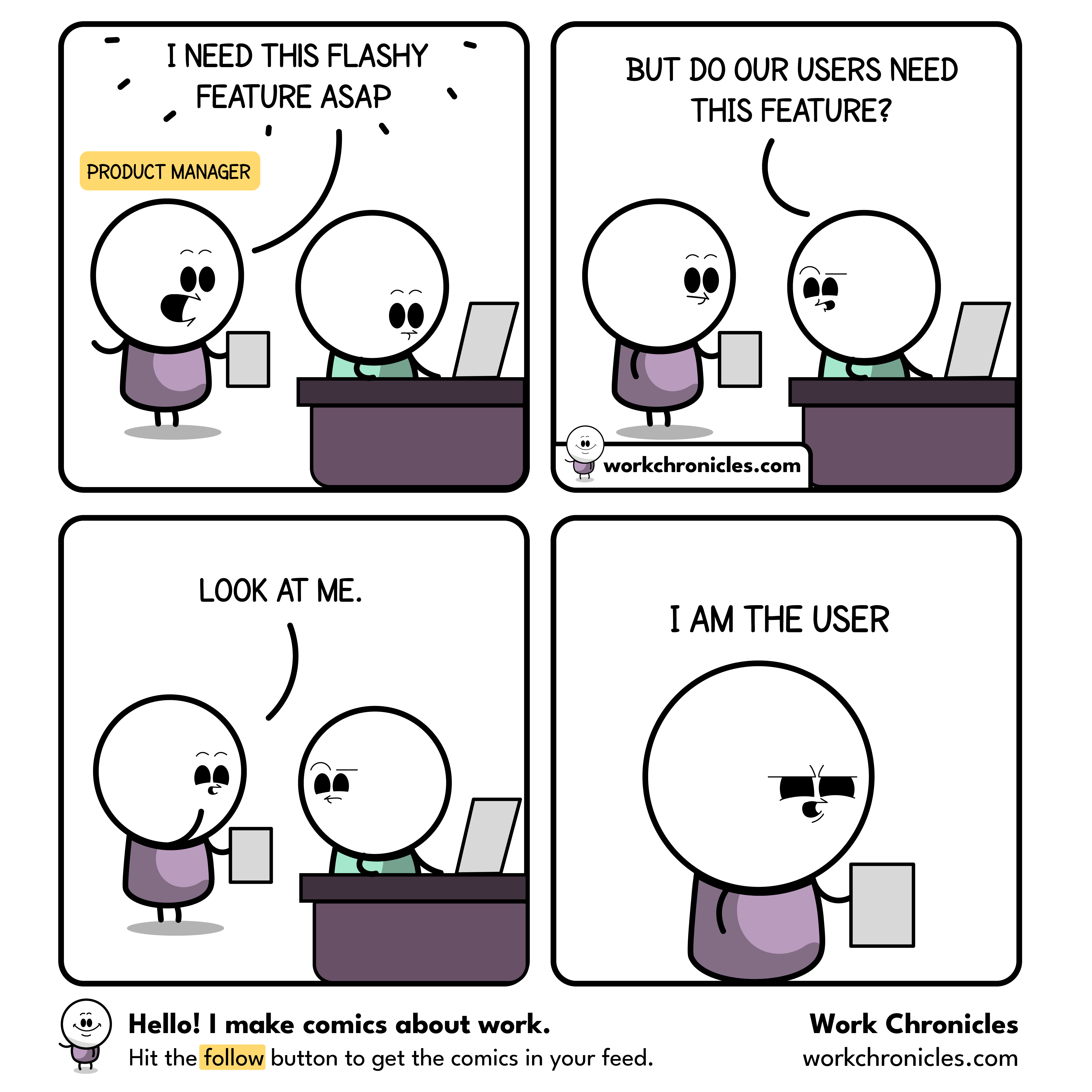 (comic) User Needs - Work Chronicles