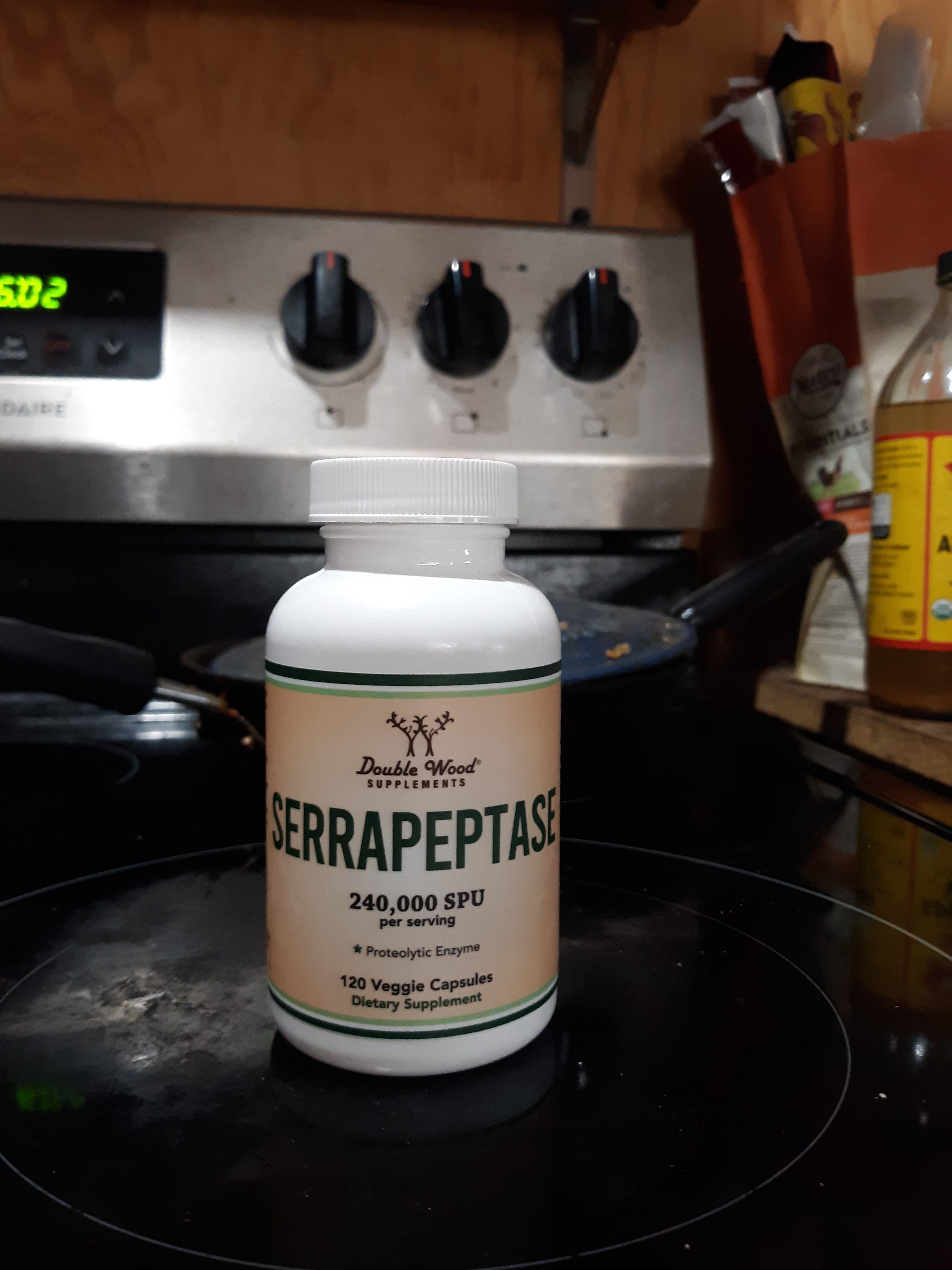 Serrapeptase Works Fast on Fresh Gel/Plastic ( g/p)