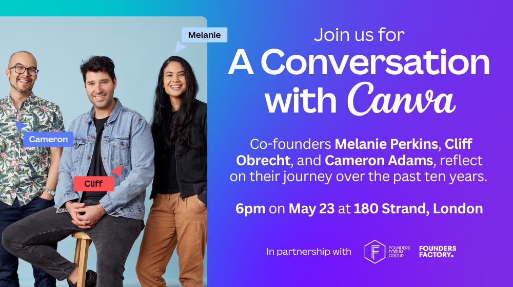 🎤A Conversation with Canva co-founders Melanie, Cliff & Cameron