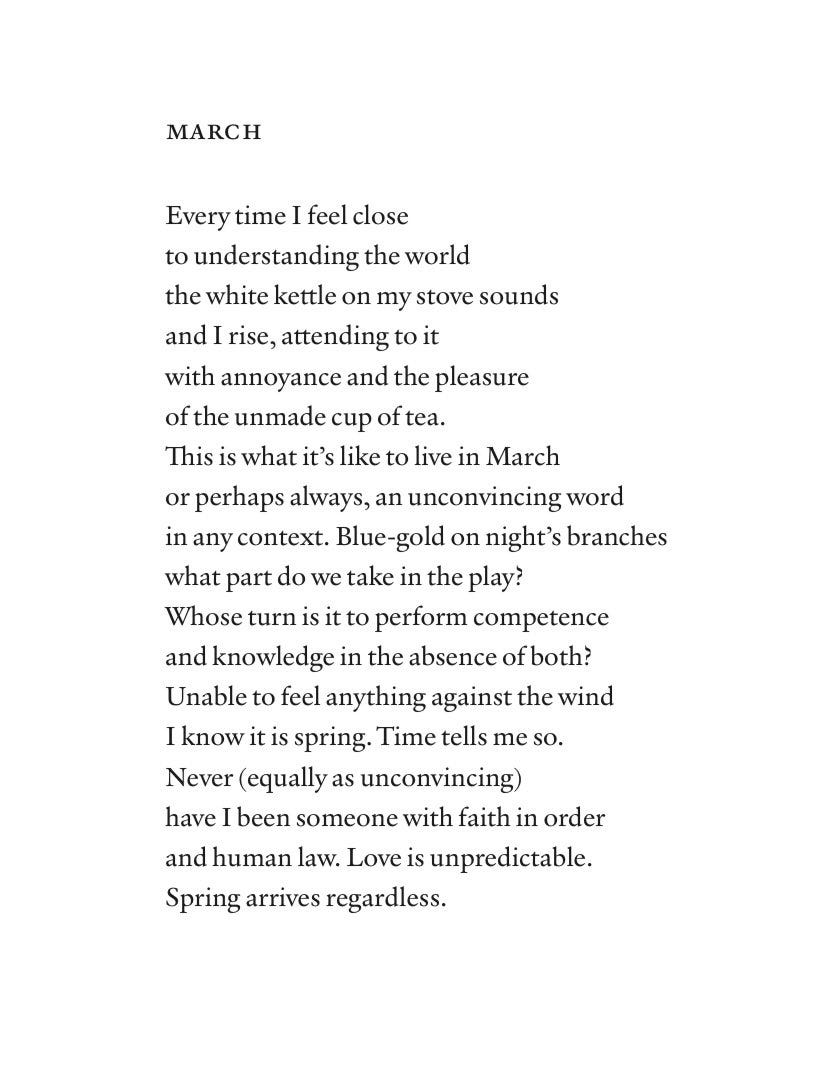 3 Perfect Poems for March - by Adam Powers
