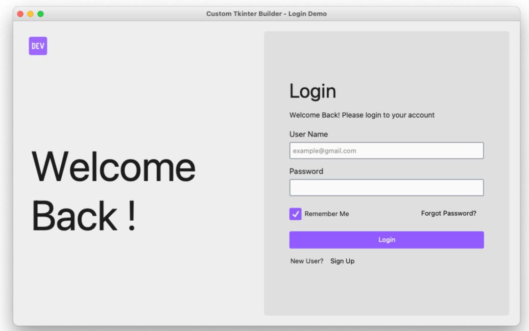 Customtkinterbuilder No Code Drag And Drop Python Ui Builder
