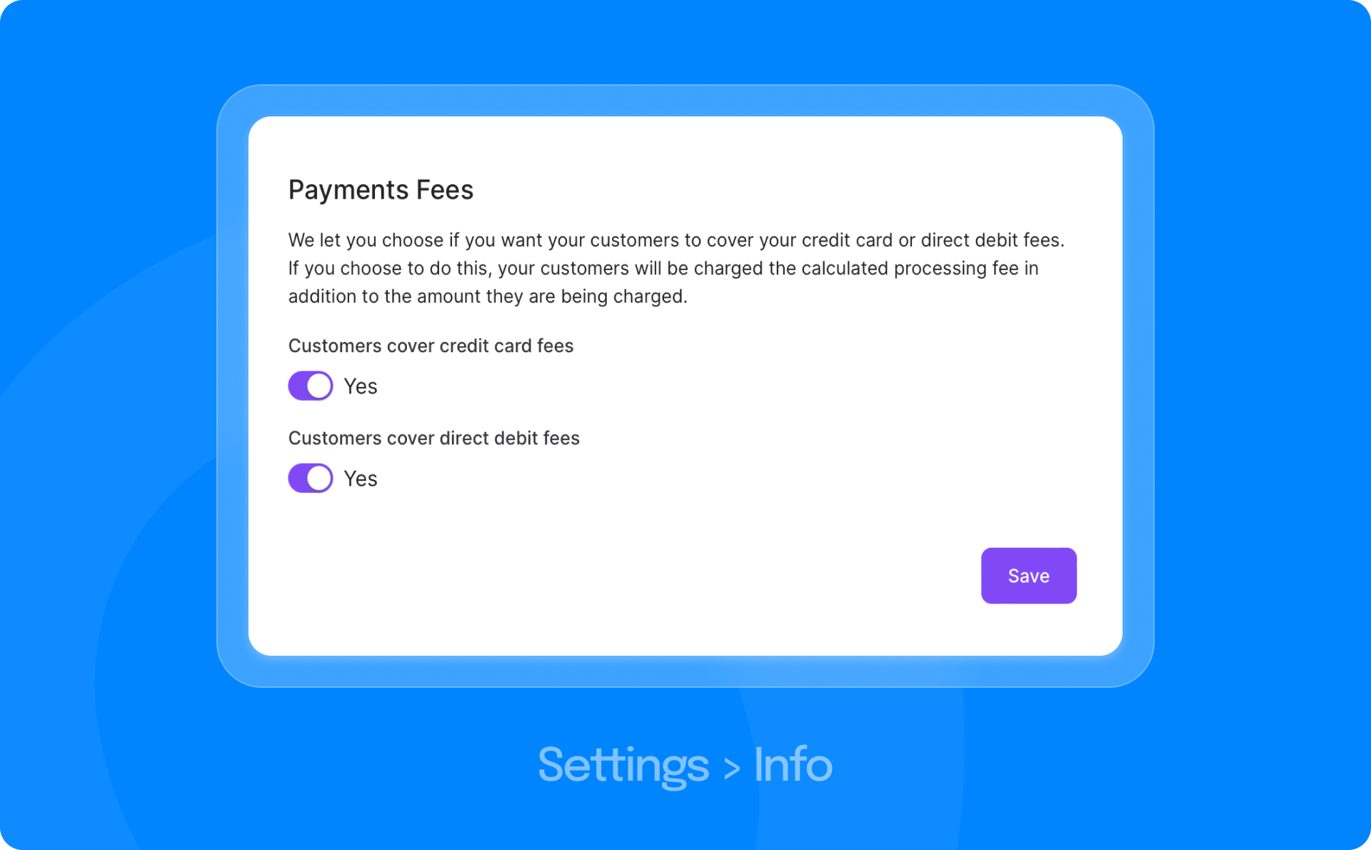 Segment Which Fees Customers Cover & Modify Your Business Terminology