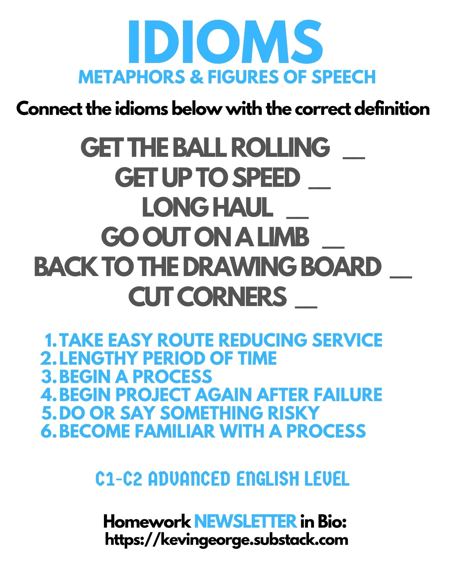 Business English Bits - Tuesday Idioms 1 - by Kevin George