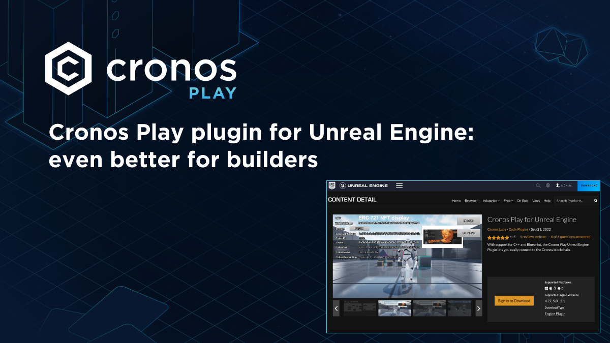 Cronos Play : exciting updates for Unreal Engine and C++ game developers