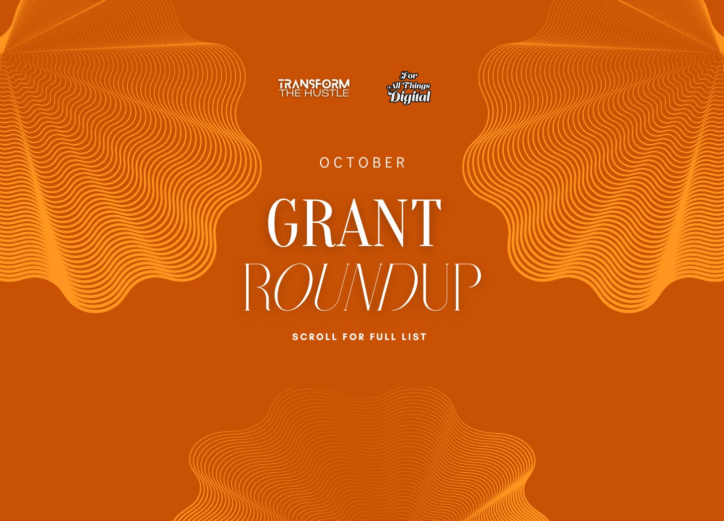 October 2024 Grant Round Up