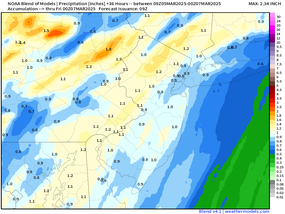 Severe weather today! Northeast Weather Analysis for Wednesday, March 5
