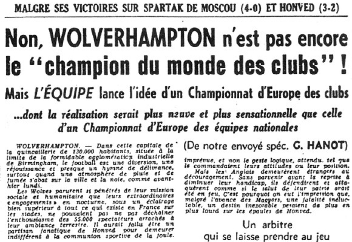 L’Equipe enter the fray - by Gavin H. MacPhee