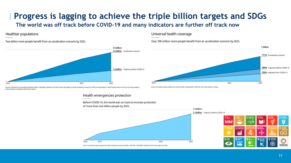 Speeding up the Sustainable Development Goals