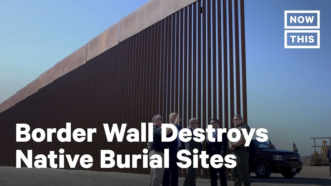 Government Report: Trump's "Wall" construction violated Native American ...