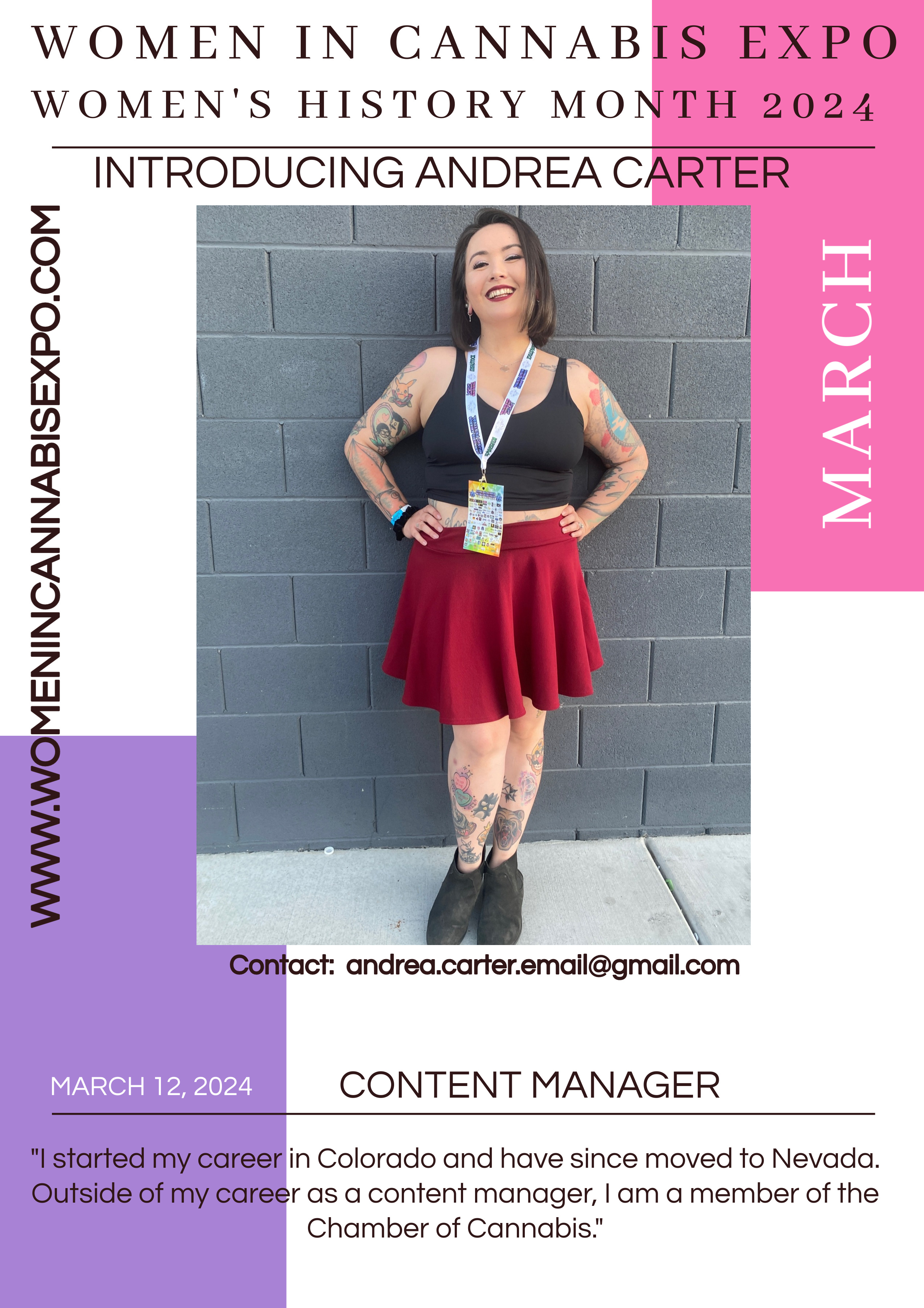 WICE Women's History Month Introduces Andrea Carter