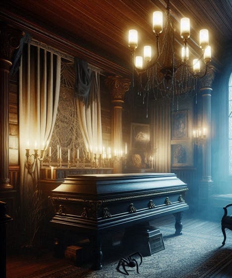 The Haunted Funeral Parlor - by Travis Blake