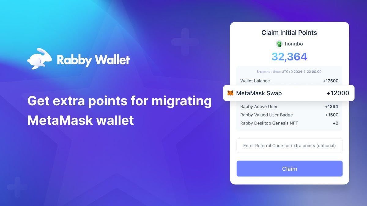 【Rabby Wallet】MetaMaskを代替するマルチチェーン対応セルフカストディアルウォレット / ETHおよび全てのEVMチェーンに対応 / ポイントプログラム開始