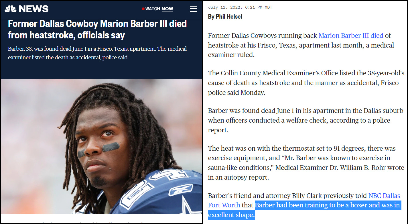 Decès suspects de 14 joueurs de la NFL – Morts après vaccination