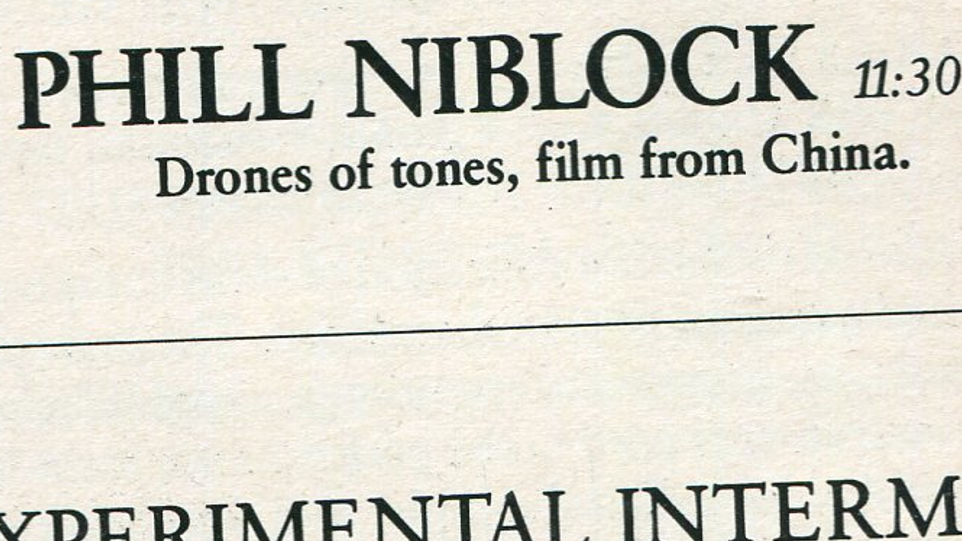 October 2, 1933 Phill Niblock; 1946 Susan McClary - New Music America ...
