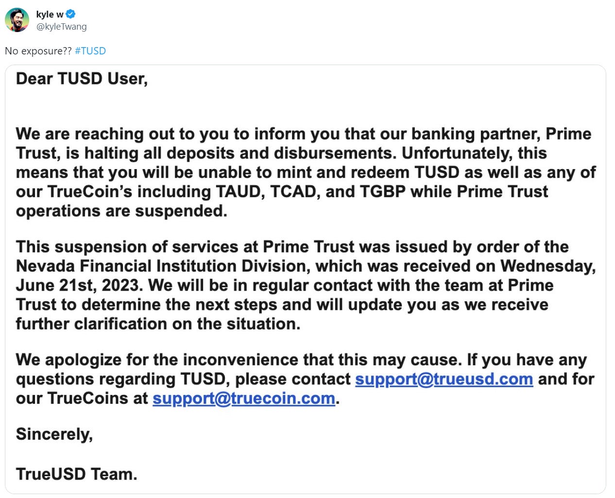 Long Take: The Chaos underneath Prime Trust's failure and $3B of TrueUSD