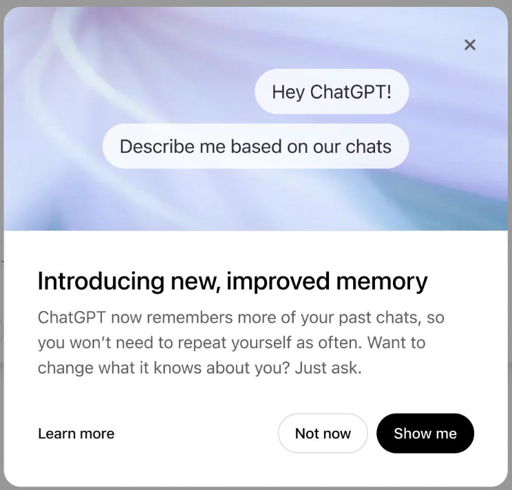 Here's how ChatGPT's long-term memory works - by Khe Hy