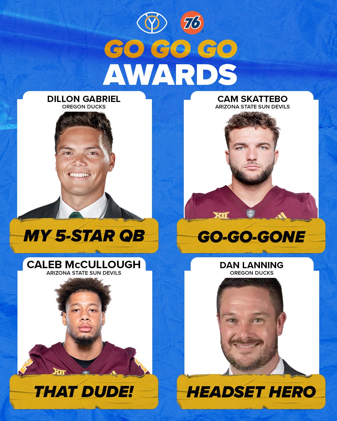 Y-Option's Go Go GO Awards - Week 7