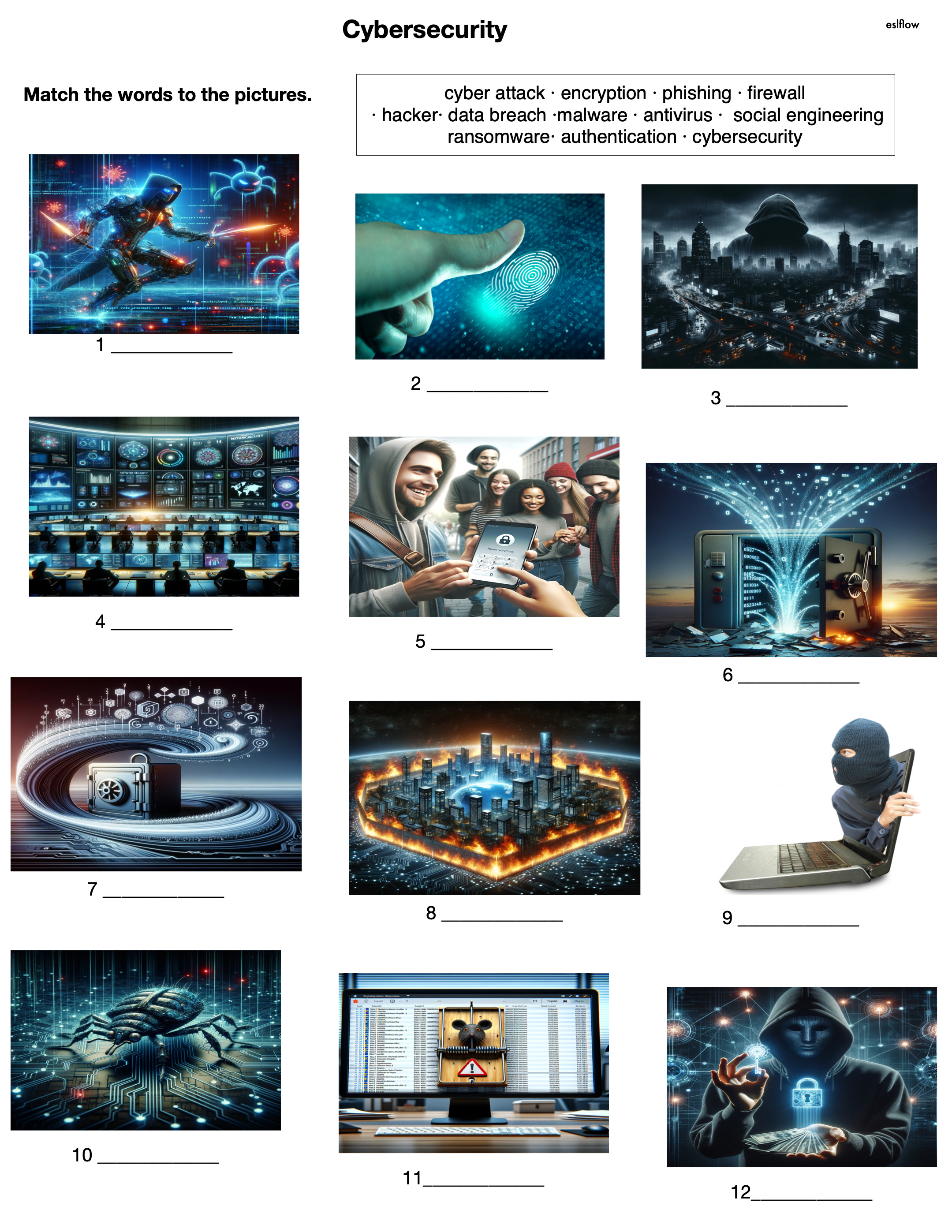Cybersecurity language exercises - by Peter Snashall