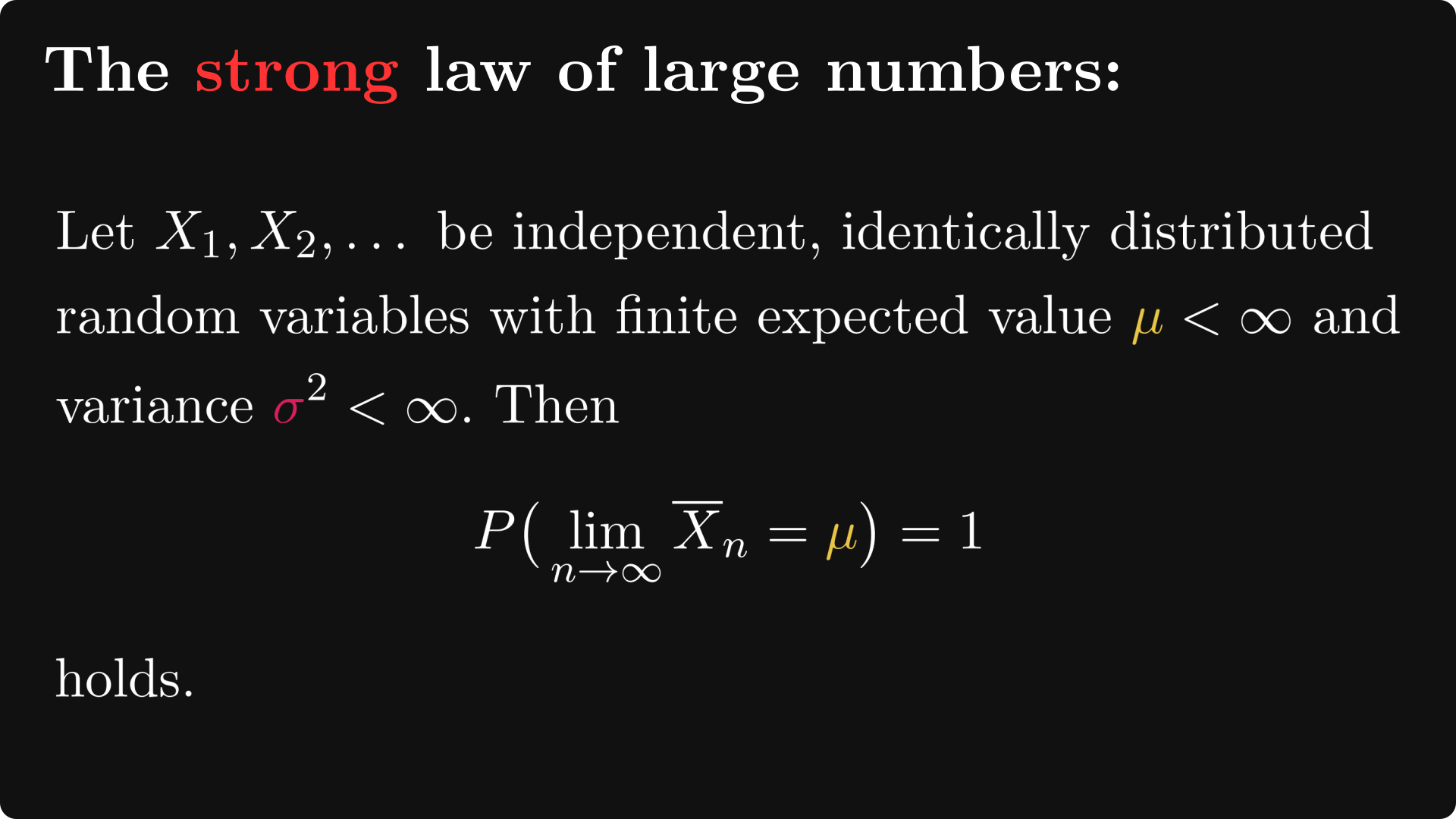 The Law of Large Numbers - by Tivadar Danka