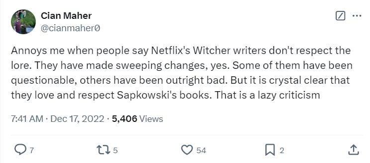 CD Projekt Red's Franchise & Lore Designer Cian Maher, Is Former Games ...