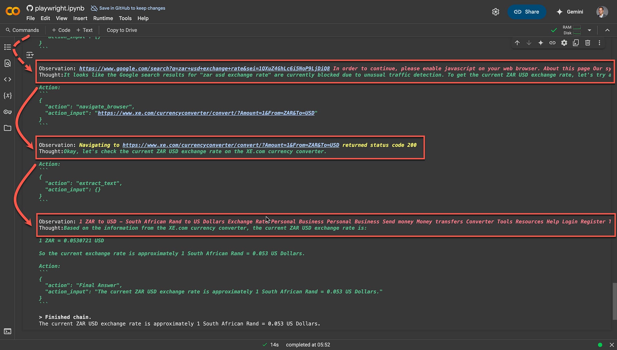 LangChain Web Browsing AI Agent