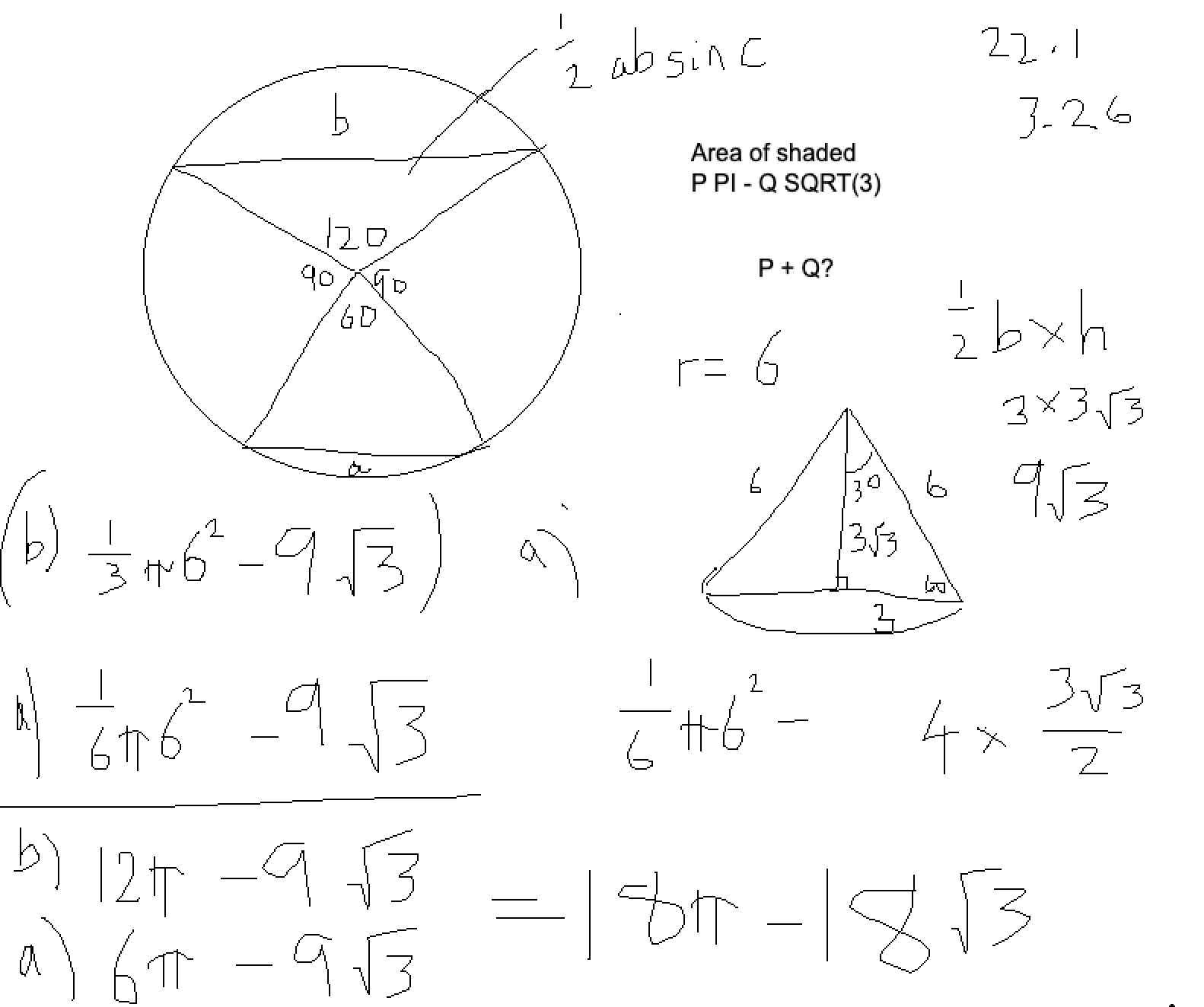 Circle Chord Area - by Theta On Pi - Theta’s Substack
