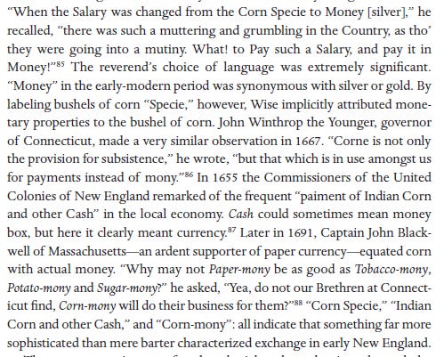 The Evolution of Money in the American Colonies (1607 - 1690)