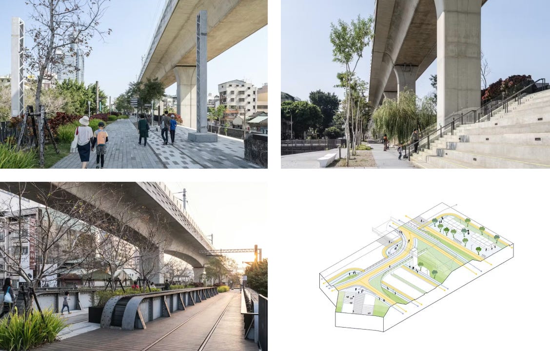 How railroads have created urban parks from around the world
