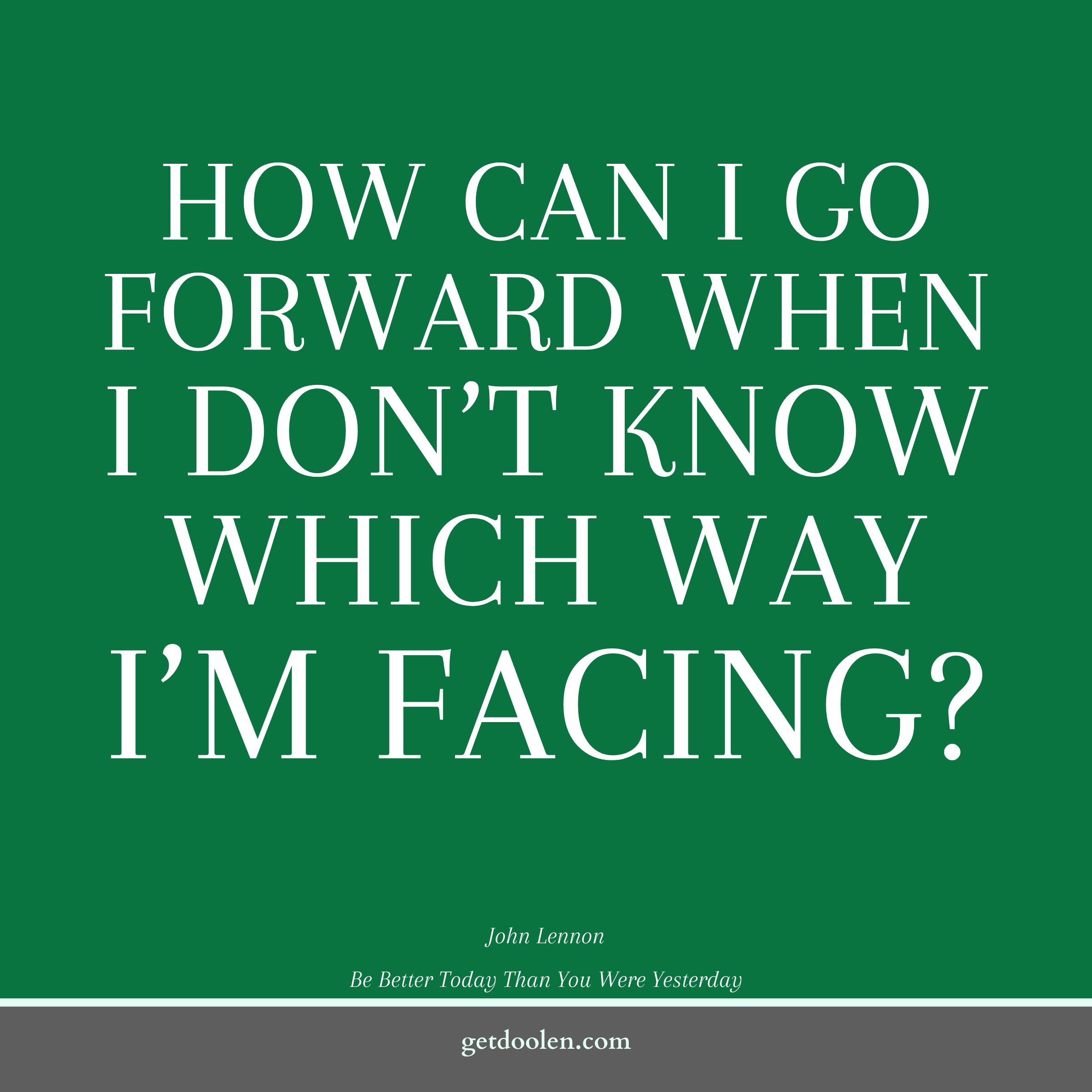 Ever feel lost? - by Jon Doolen - Jon’s Substack