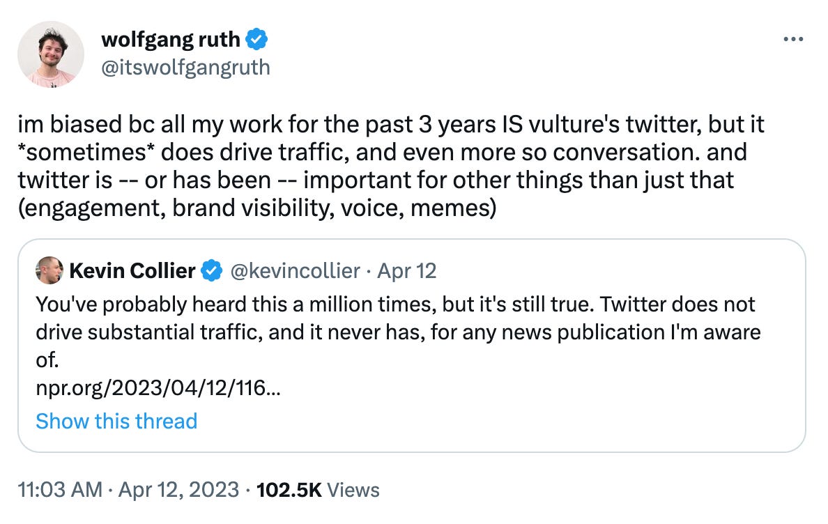 What Twitter is really for - by kate lindsay - Embedded