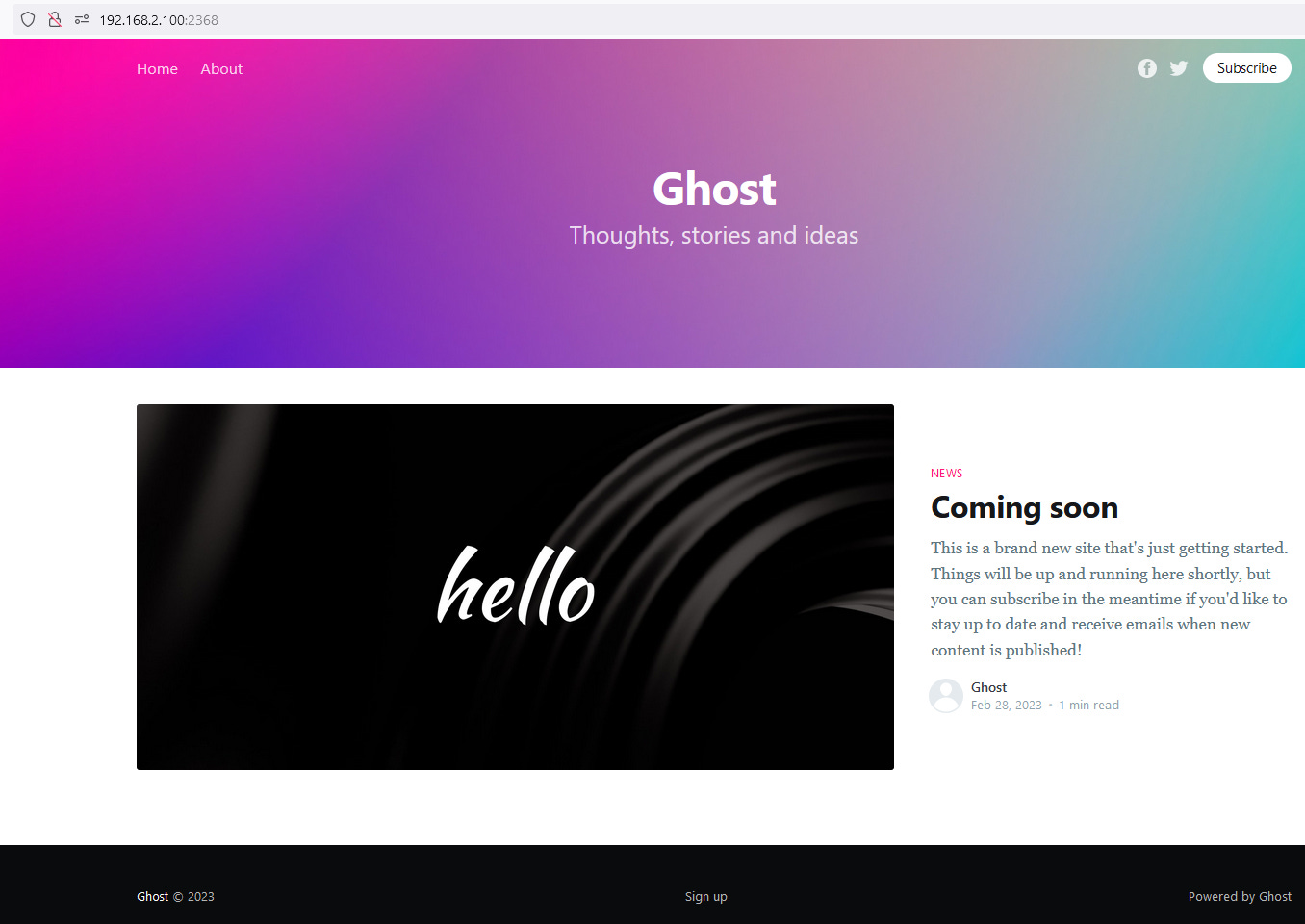 Self-Host a Ghost Blog on Your Home Server using Portainer and Docker ... Self-Host a Ghost Blog on Your Home Server using Portainer and Docker ...