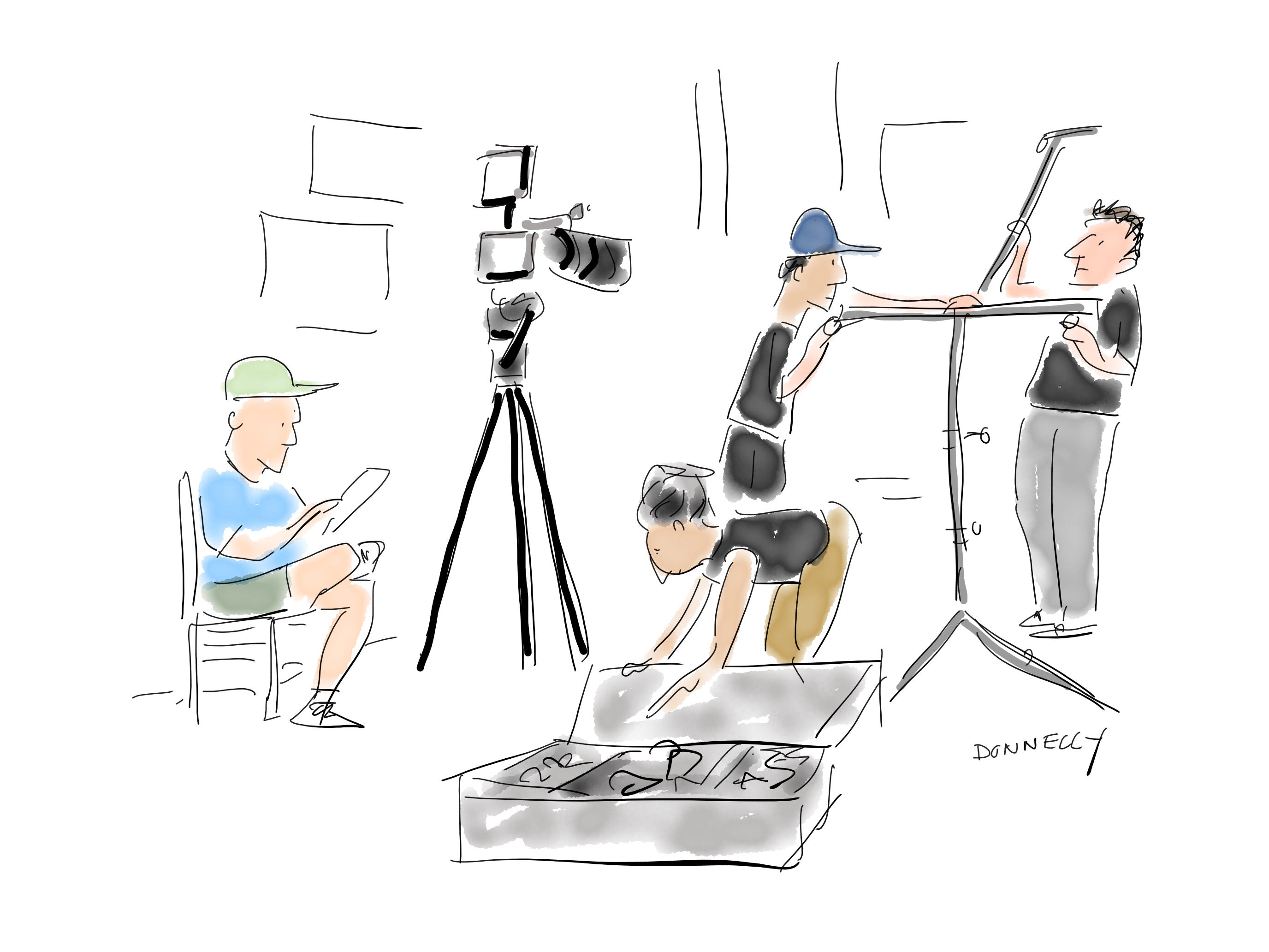 Live, On Set, Drawing - by Liza Donnelly - Seeing Things