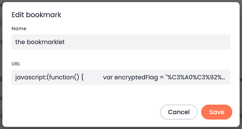 PicoCTF 2024 — Bookmarklet - VISCID’s Substack