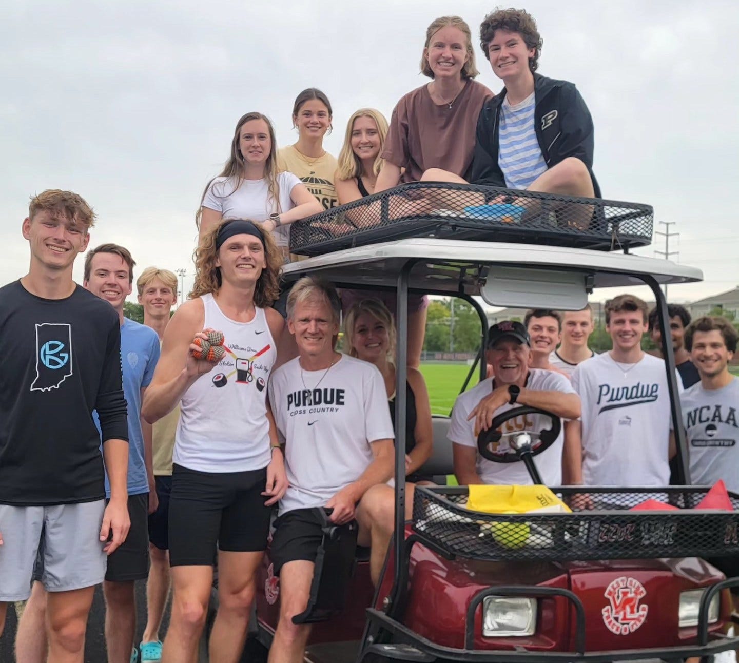Harrison grad, Purdue runner claims Guinness record with ‘joggling’ mile