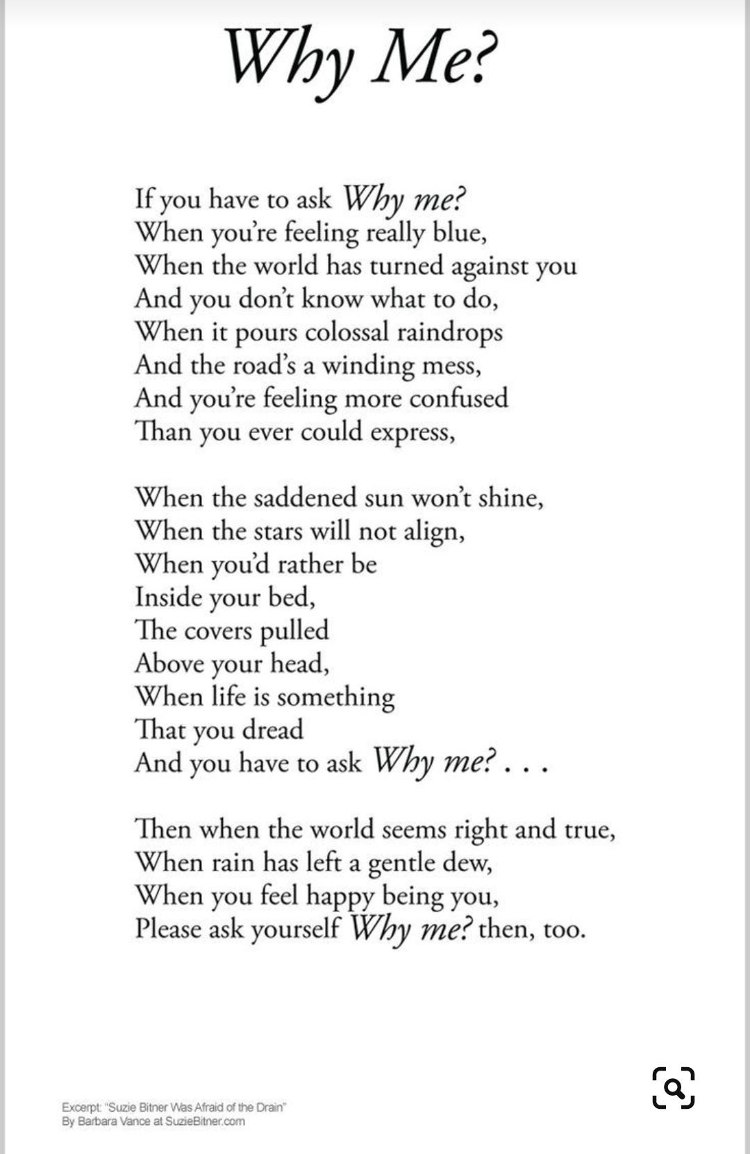 Why Me? - Kashif’s Substack