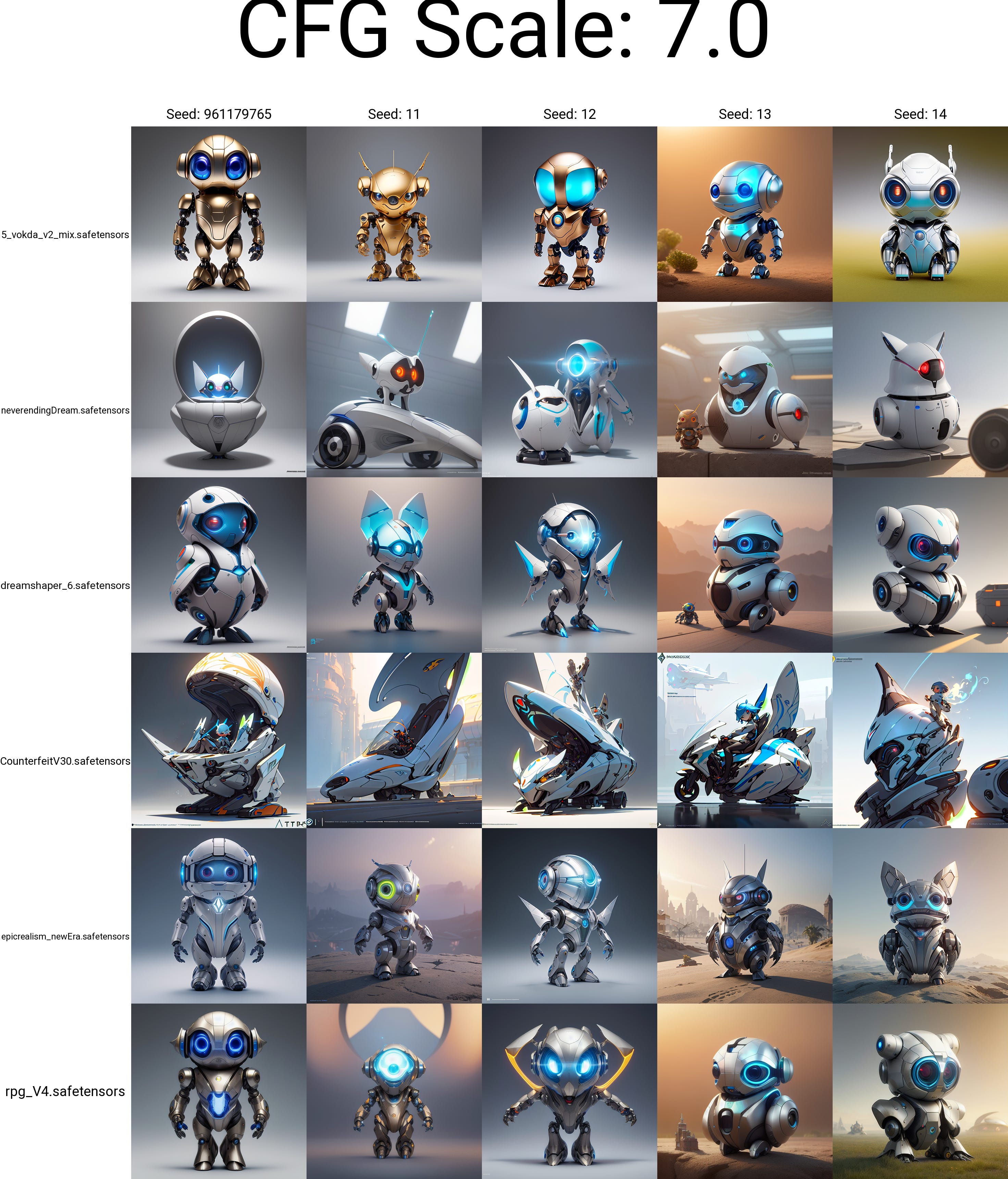 Benchmarking and Mixing SD Models: Vodka Based Cocktails