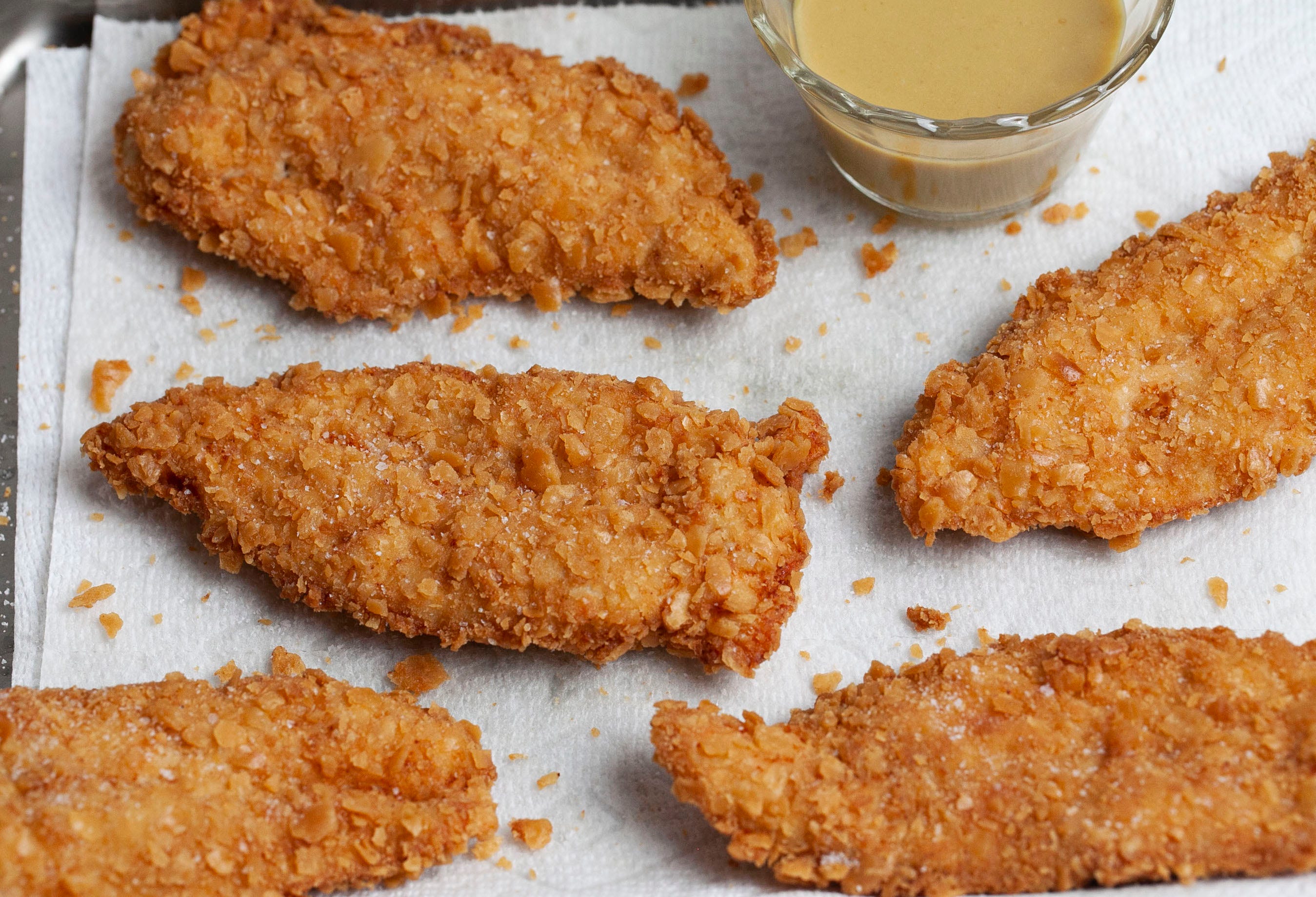 Saltine-Crusted Chicken Tenders - by Farideh Sadeghin